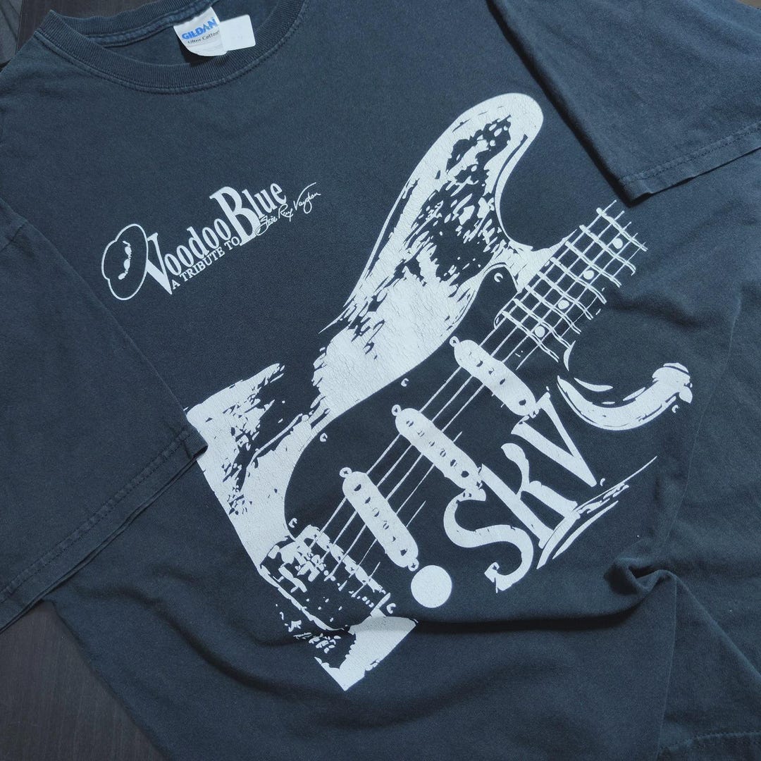 SRV Vintage Clothes Stevie Ray Vaughan Band Shirt Black XL Band - Etsy UK
