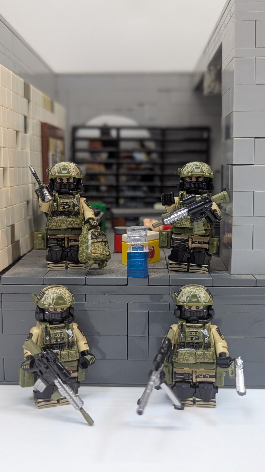 SET 8 Custom Action LEGO Toy Sets: Guns, Gear, and Detailed Prints ...