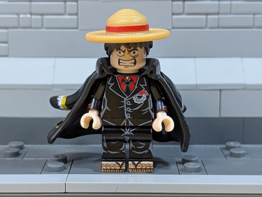 1 Luffy in Black Suit More Character Custom of One Piece Fig Luffy One ...