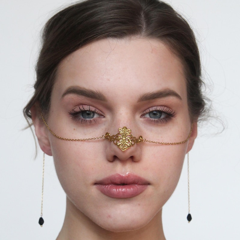 Nose Chain - Etsy