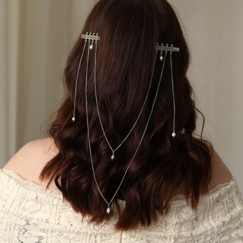 Bridal Hair Chain - Etsy