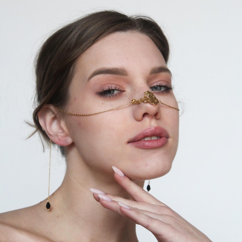 Nose Chain - Etsy