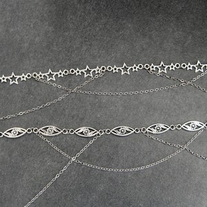 Fairycore Head Chain Jewelry, Silver Elf Tiara for Women, Perfect for ...