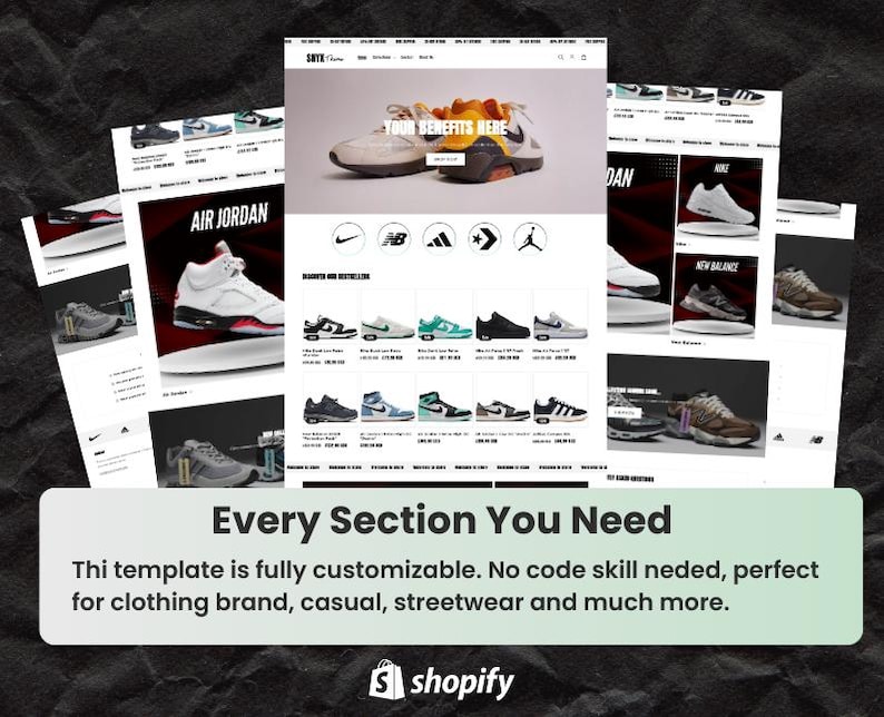 Snyx Shopify Theme | Luxury Sneaker Shopify 2.0 Template | Urban ...
