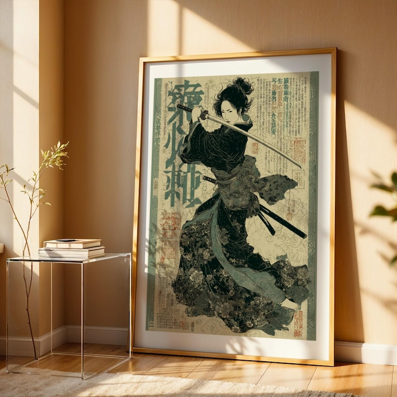 Samurai Artwork - Etsy UK