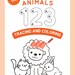 Animal Number Tracing and Coloring - Etsy
