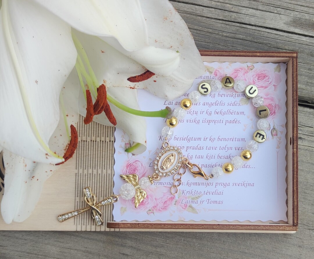 Hand, Car Rosary, Boy, Girl Baptism Present, Personable, Baptism ...