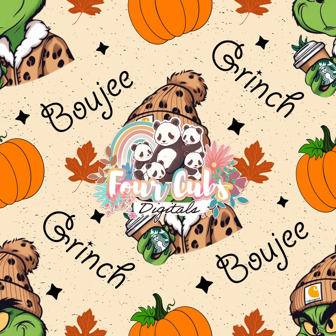 Mean and Boujee Fall Seamless - Etsy