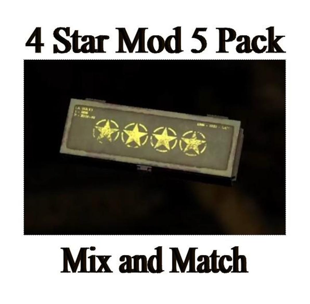 Fallout 76 4-star Legendary Mod Boxes (X-BOX Only) 5-pack - Etsy