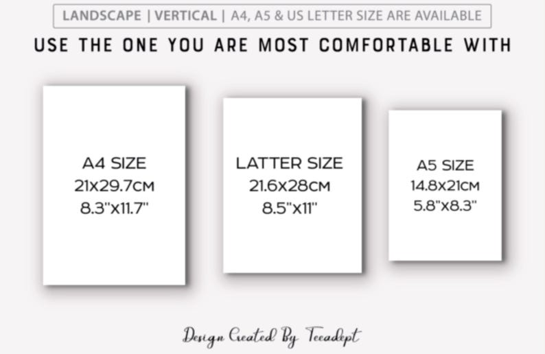 Minimalist Daily Planner Printable, A4, Letter | Instant Download PDF ...