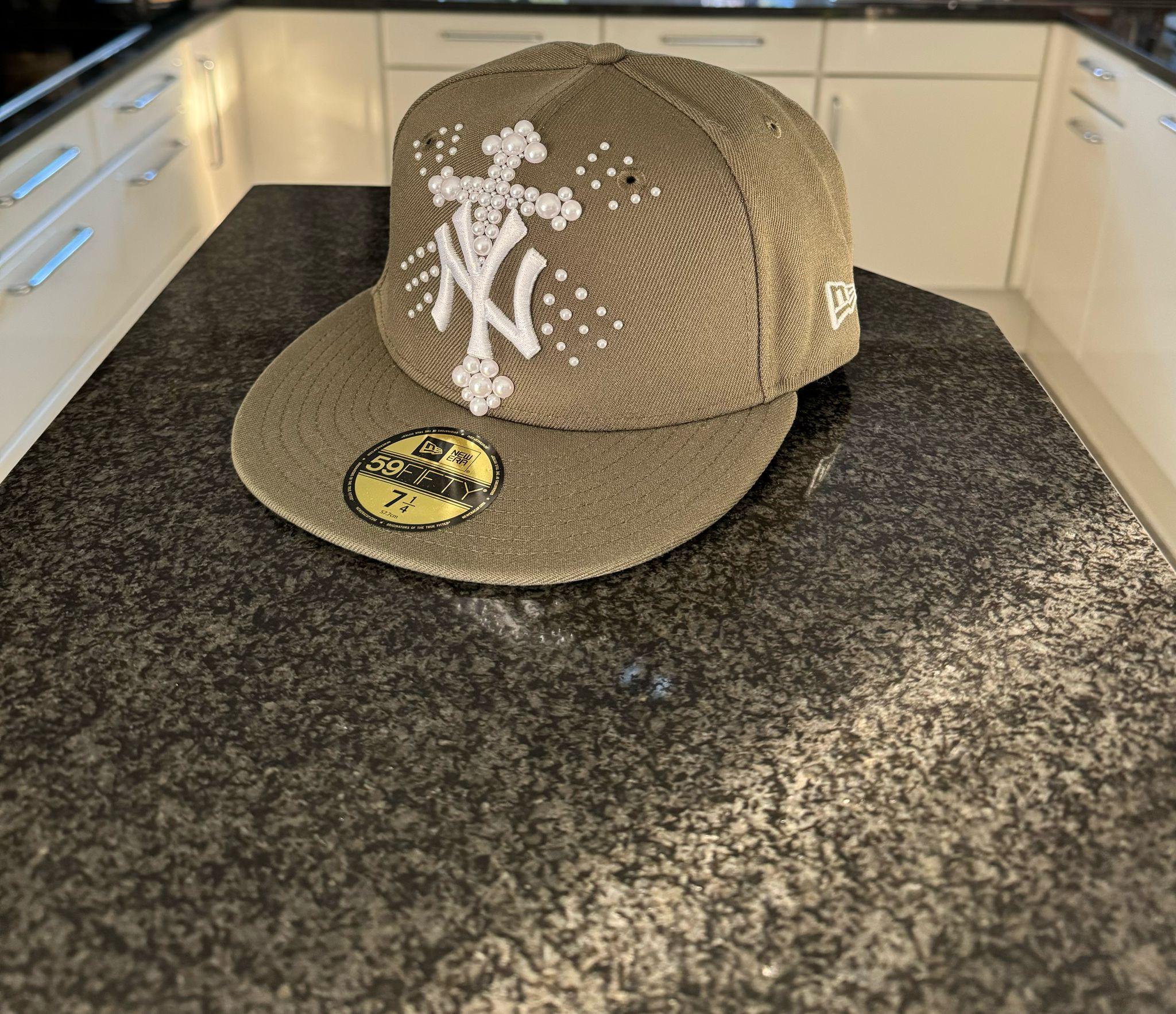 New York Yankees 59FIFTY New Era Fitted Cap Pearl Cross - Etsy