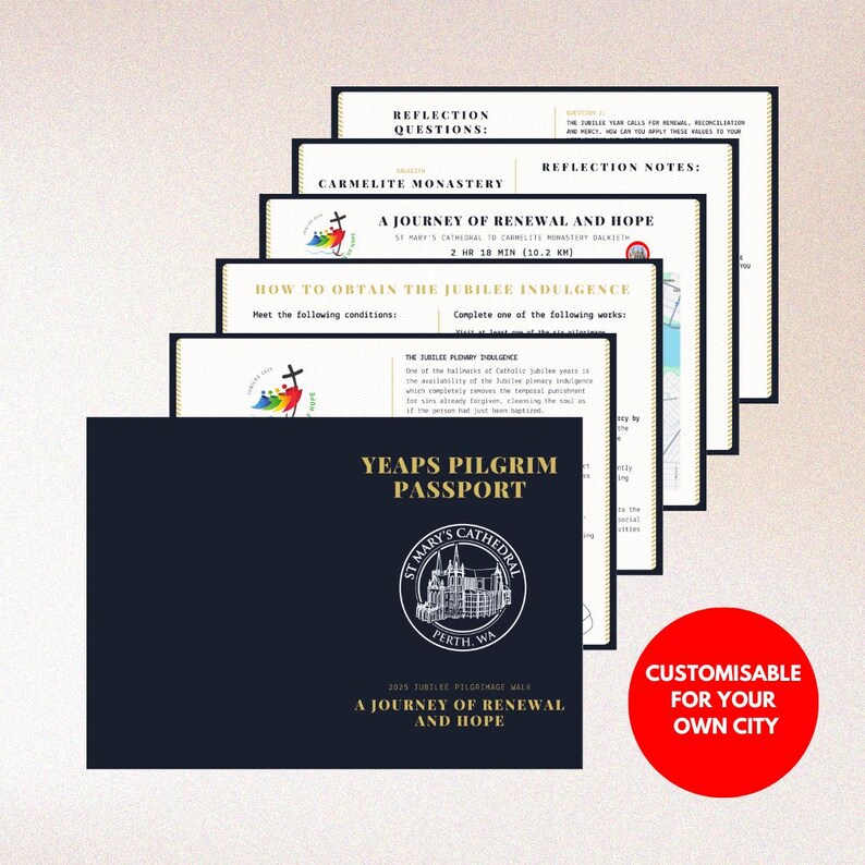 2025 Jubilee Pilgrimage Passport - Etsy