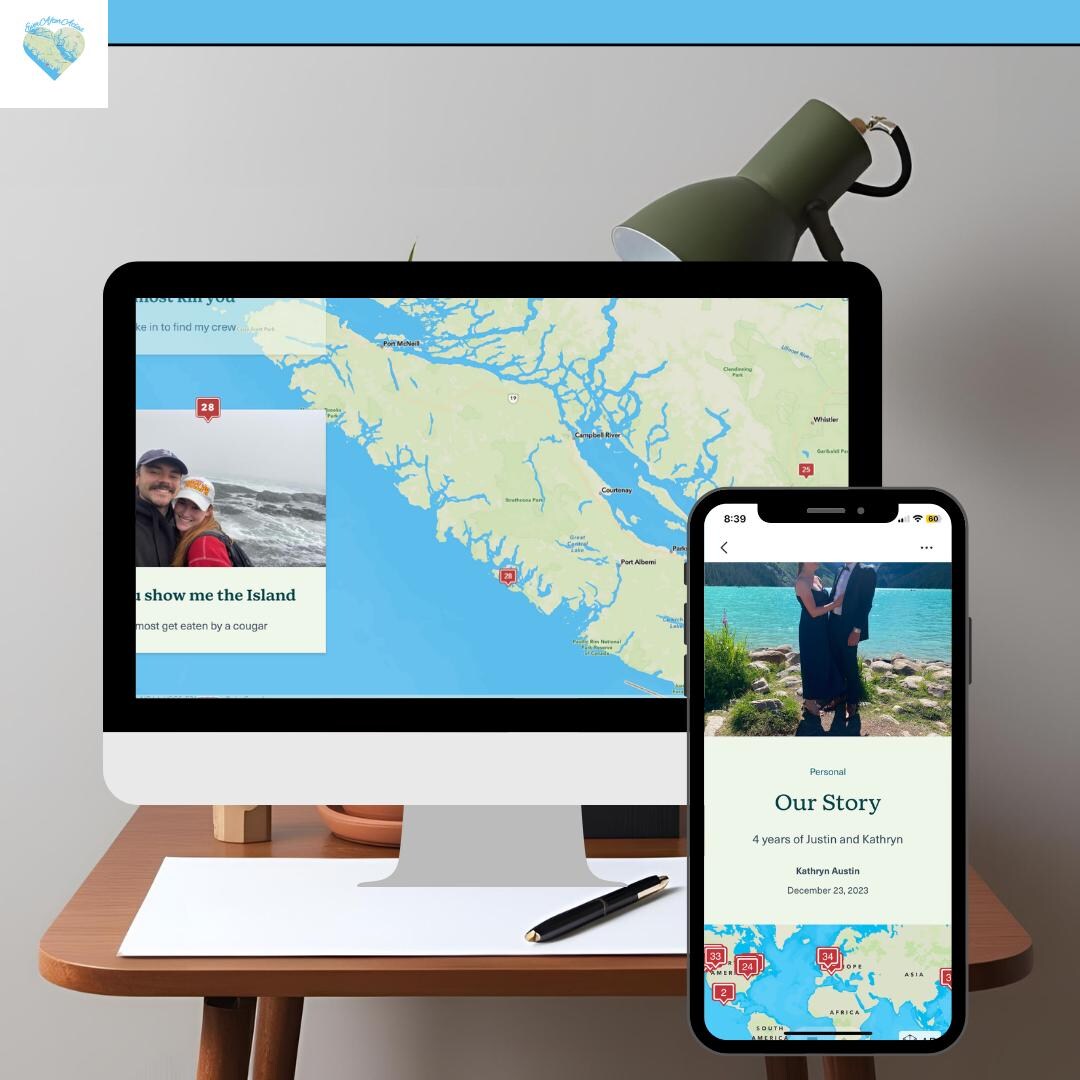 Digital Story Map for Couples - Etsy