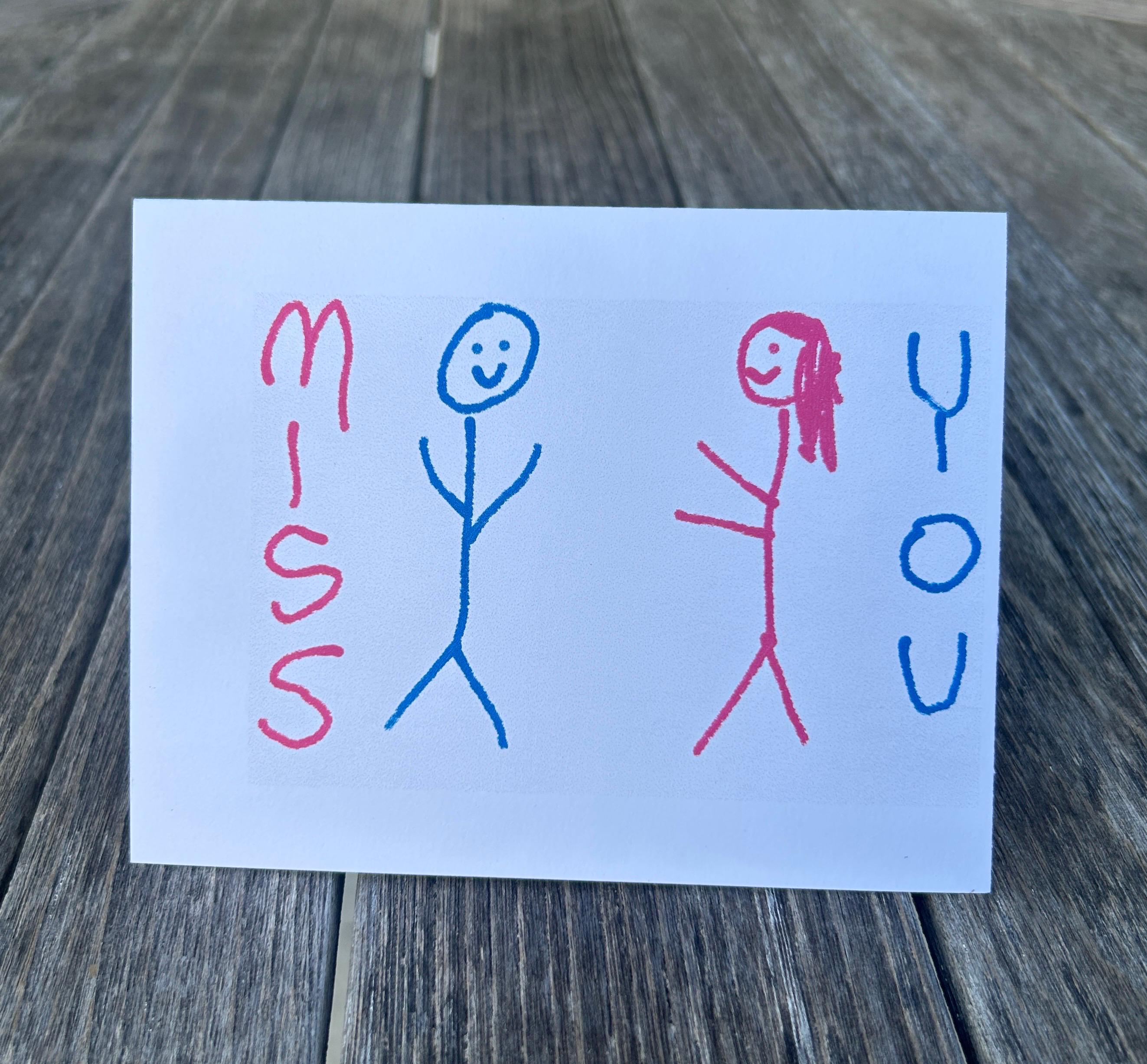 Miss You Card - Etsy