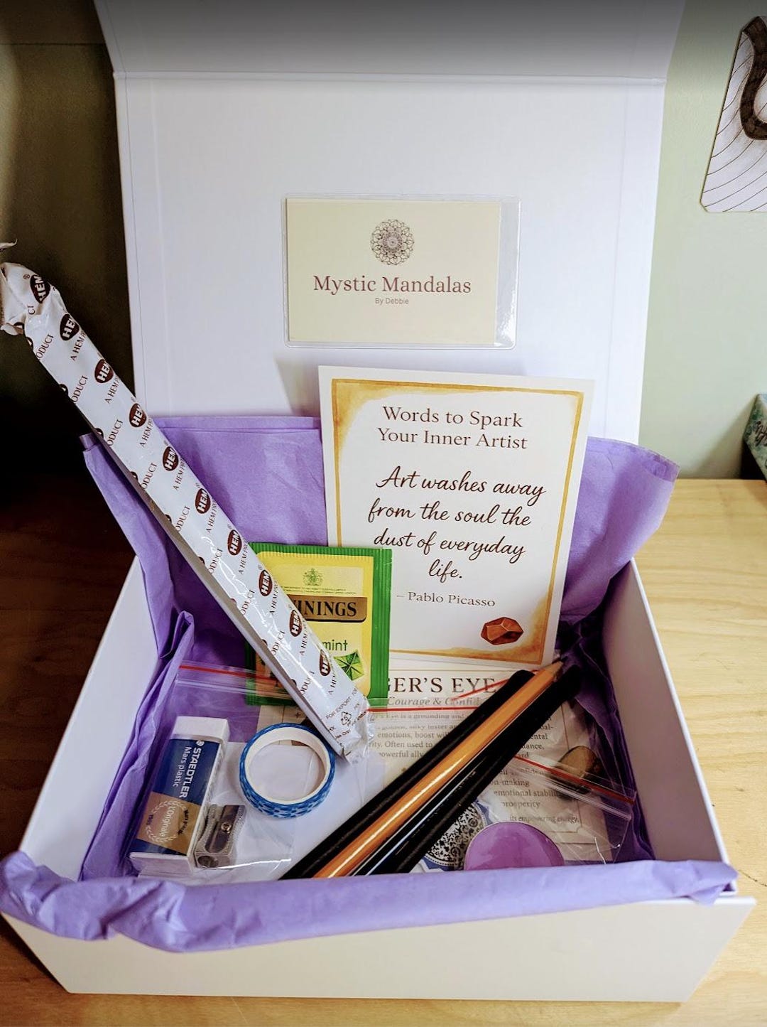 Art Wellbeing Box | Zentangle Kit for Relaxation | Mindful Art Gift ...