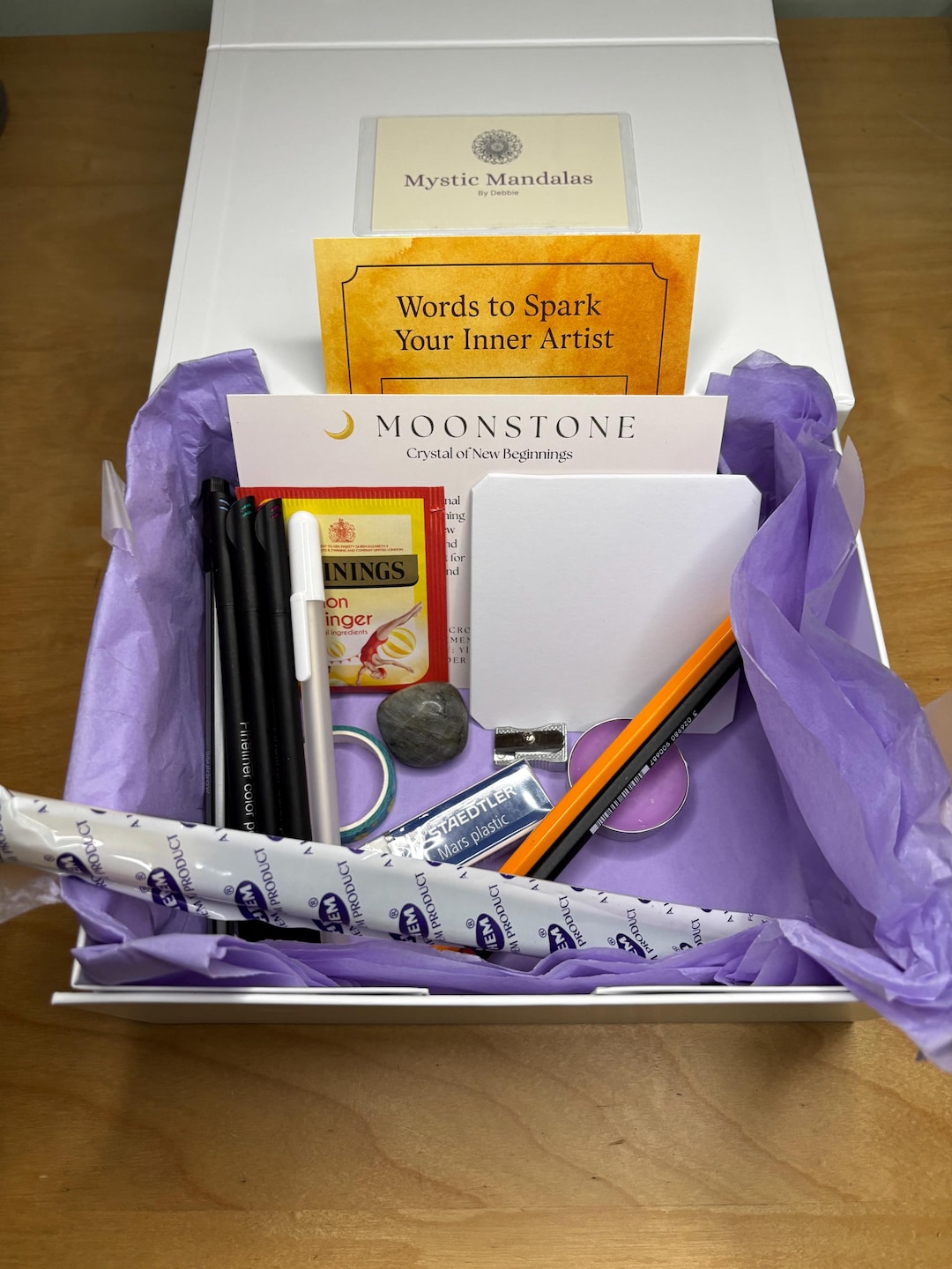 Art Wellbeing Box – Mindful Drawing Kit With Zentangle Patterns ...