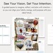 Vision Board Planner Printable PDF | Manifestation Journal, Personal ...