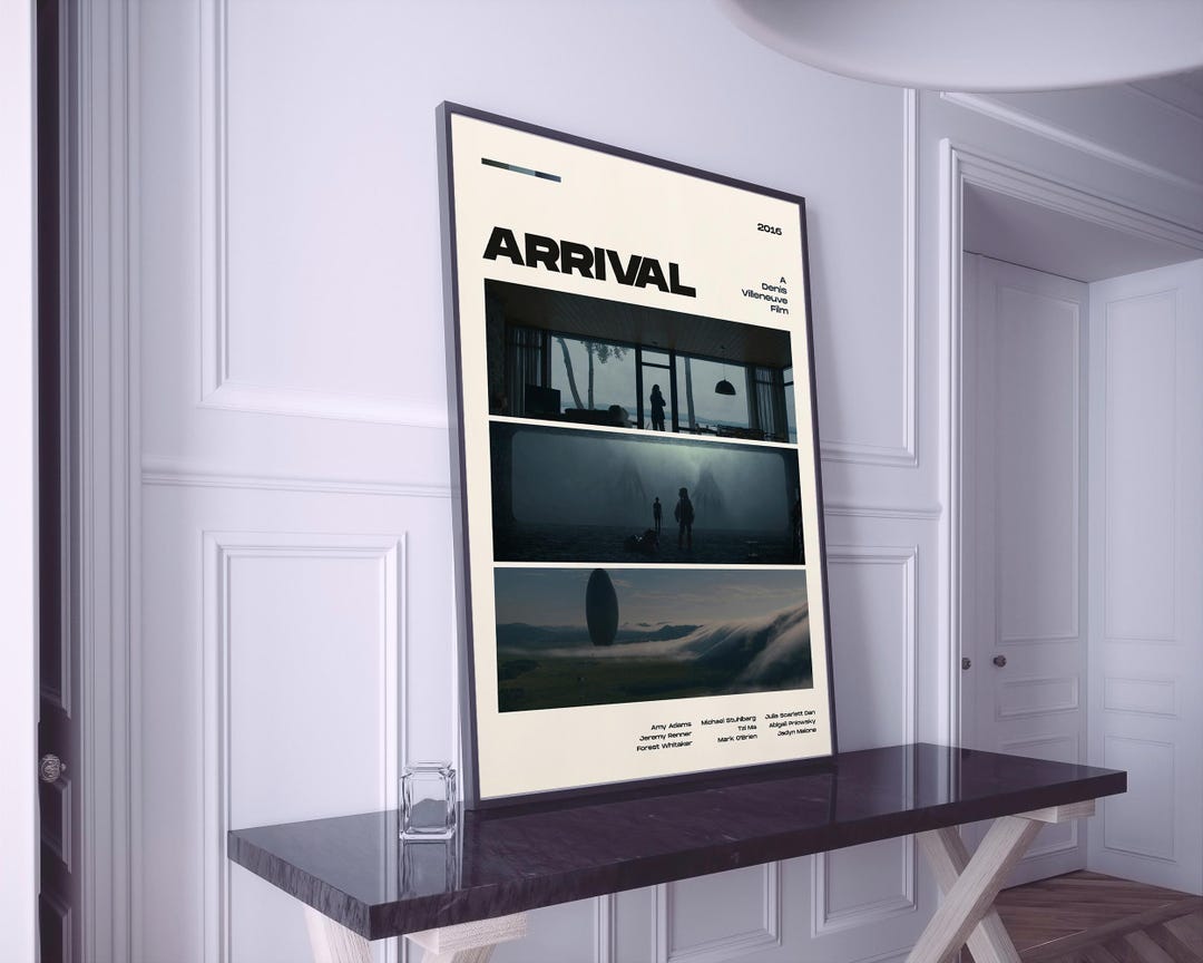 Arrival Poster, Arrival Movie Poster, Movie Poster, Midcentury Modern ...
