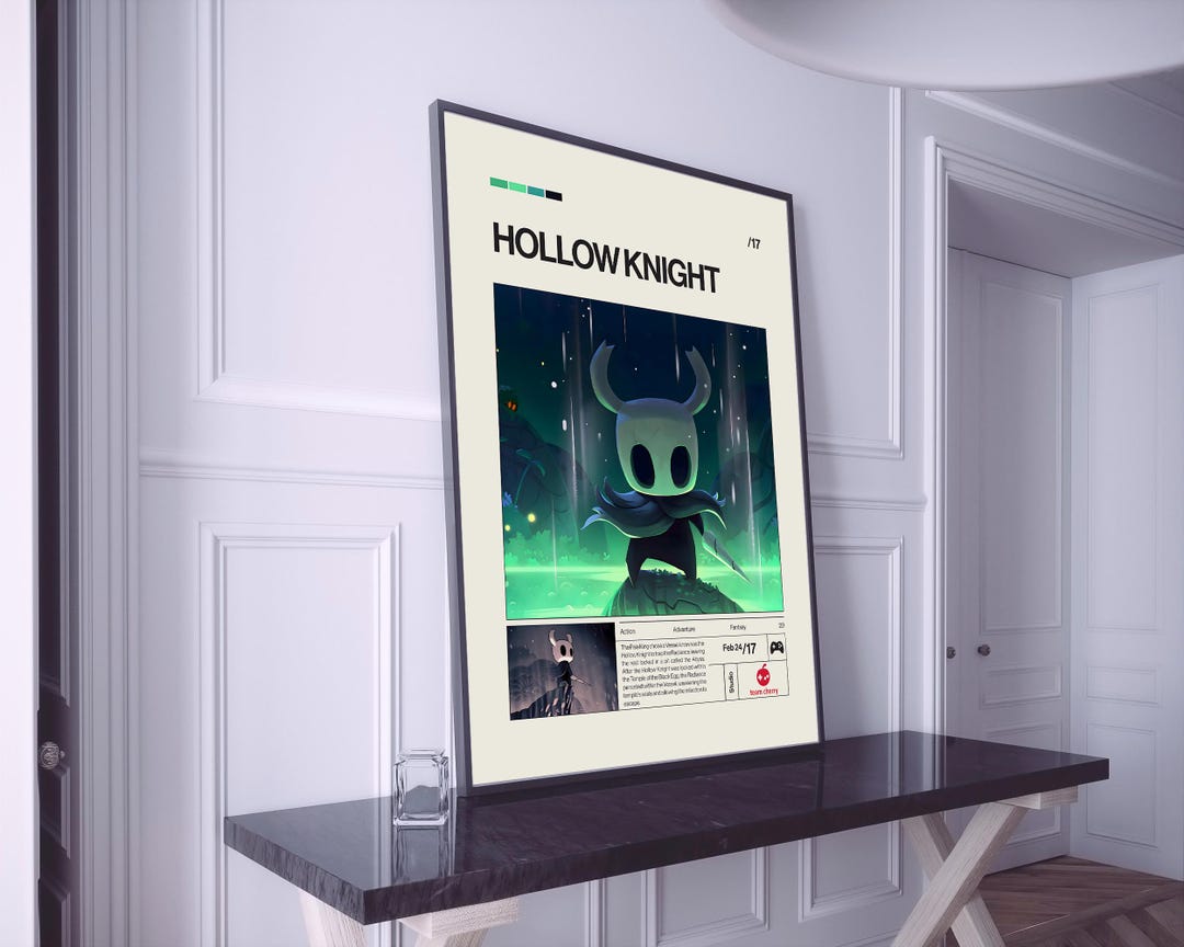 Hollow Knight Poster, Gaming Room Poster, Gaming Wall Poster, Hollow ...