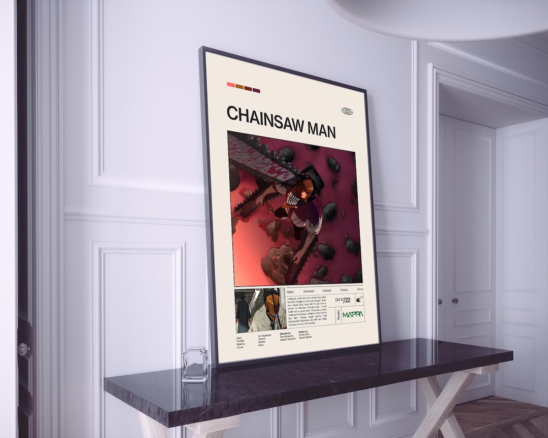 Chainsaw Man Poster, Chainsaw Man Anime Print, Chainsaw Man Denji Manga ...