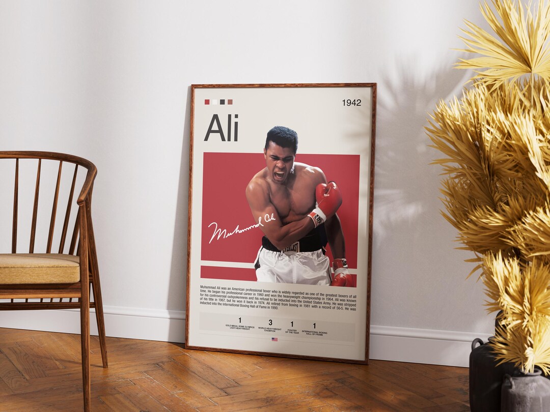 Muhammad Ali Poster, Muhammad Ali Boxing Print, Boxing Poster, Muhammad ...
