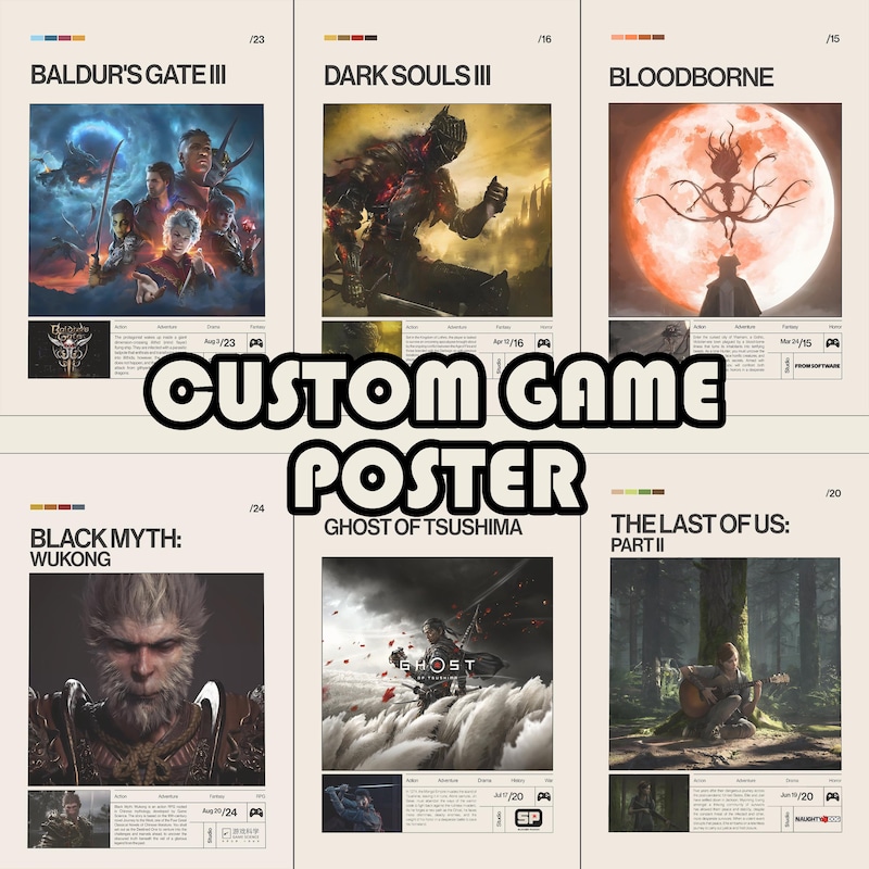 Video Game Posters - Etsy