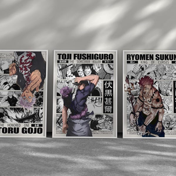 Jjk Manga Panel Print - Etsy