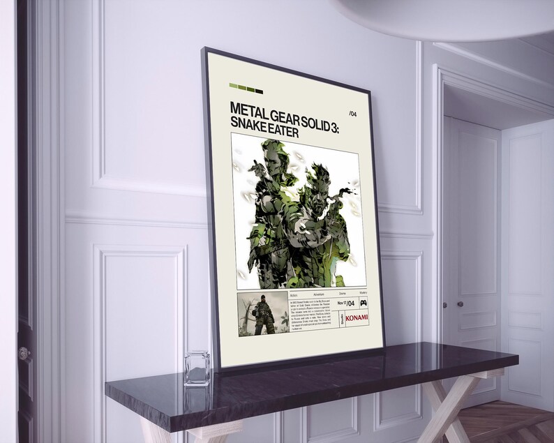 Metal Gear Solid 3 Poster, Gaming Room Poster, Gaming Wall Poster ...