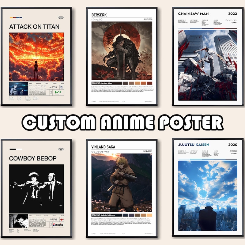 Anime Movie Poster - Etsy