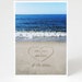 Personalized Beach Card, Custom Wedding Card, Beach Stationary, Names ...