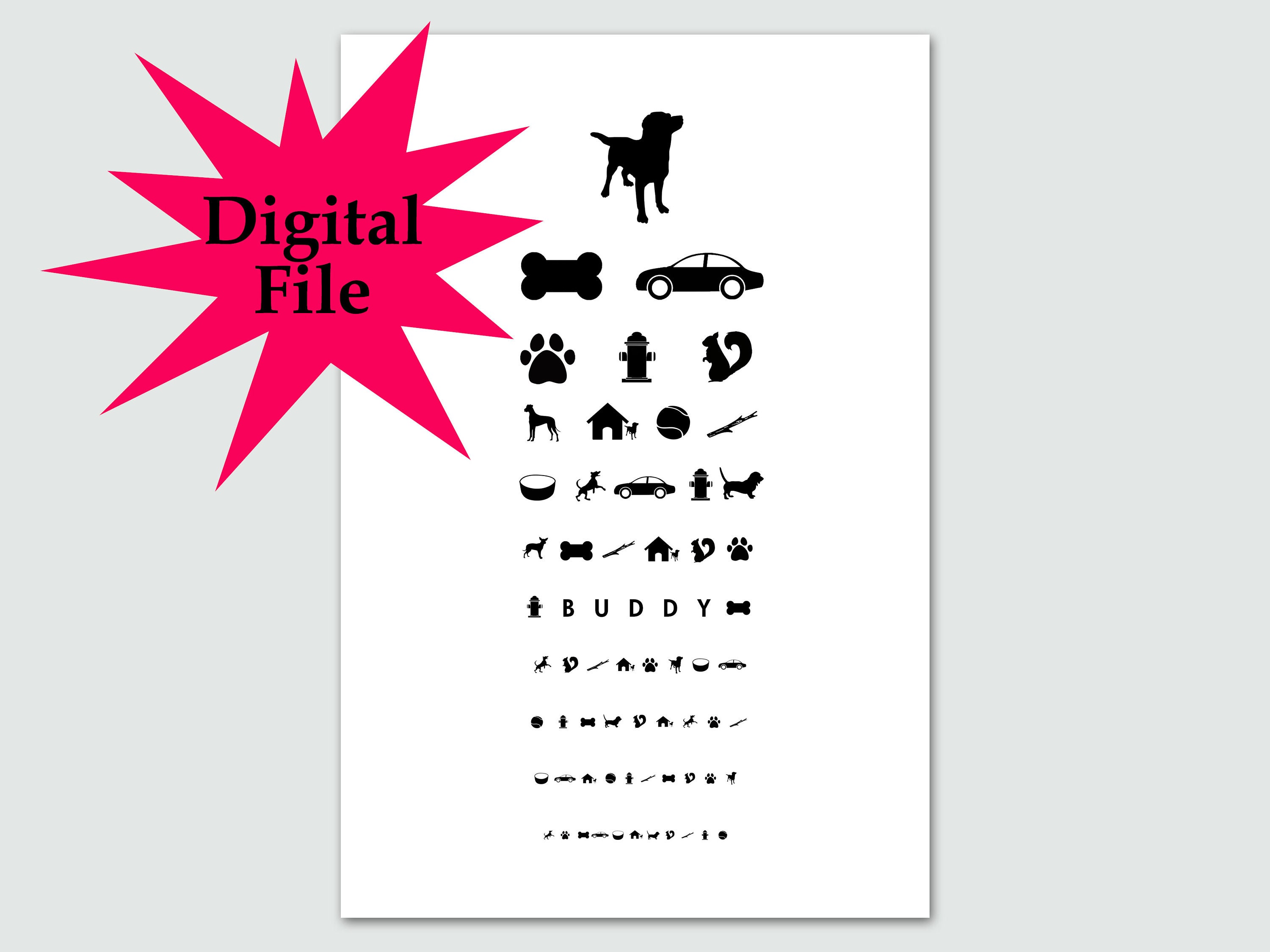 For Dog Eye Exam Charts With Symbols