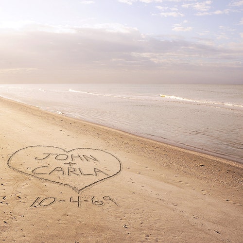 Personalized Names in Sand Photo Coastal Decor Custom Beach - Etsy