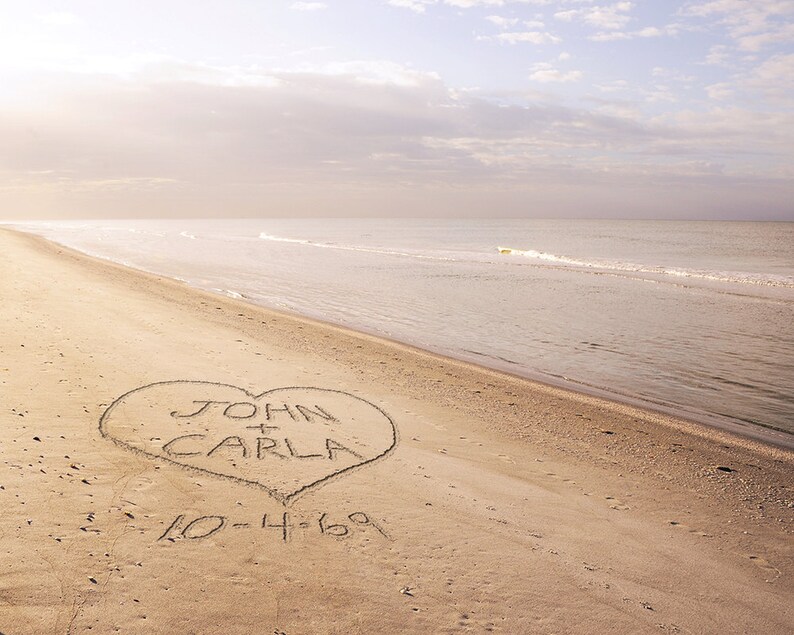 Personalized Beach Art Names Written in Sand Gift for - Etsy UK