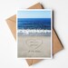 Personalized Beach Card, Custom Wedding Card, Beach Stationary, Names ...