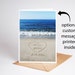 Personalized Beach Card, Custom Wedding Card, Beach Stationary, Names ...