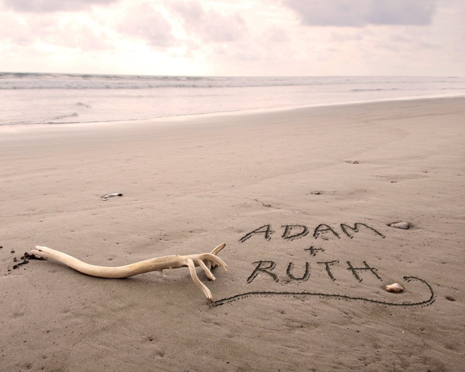 Personalized Names in Sand Photo, Coastal Decor, Custom Beach Art ...