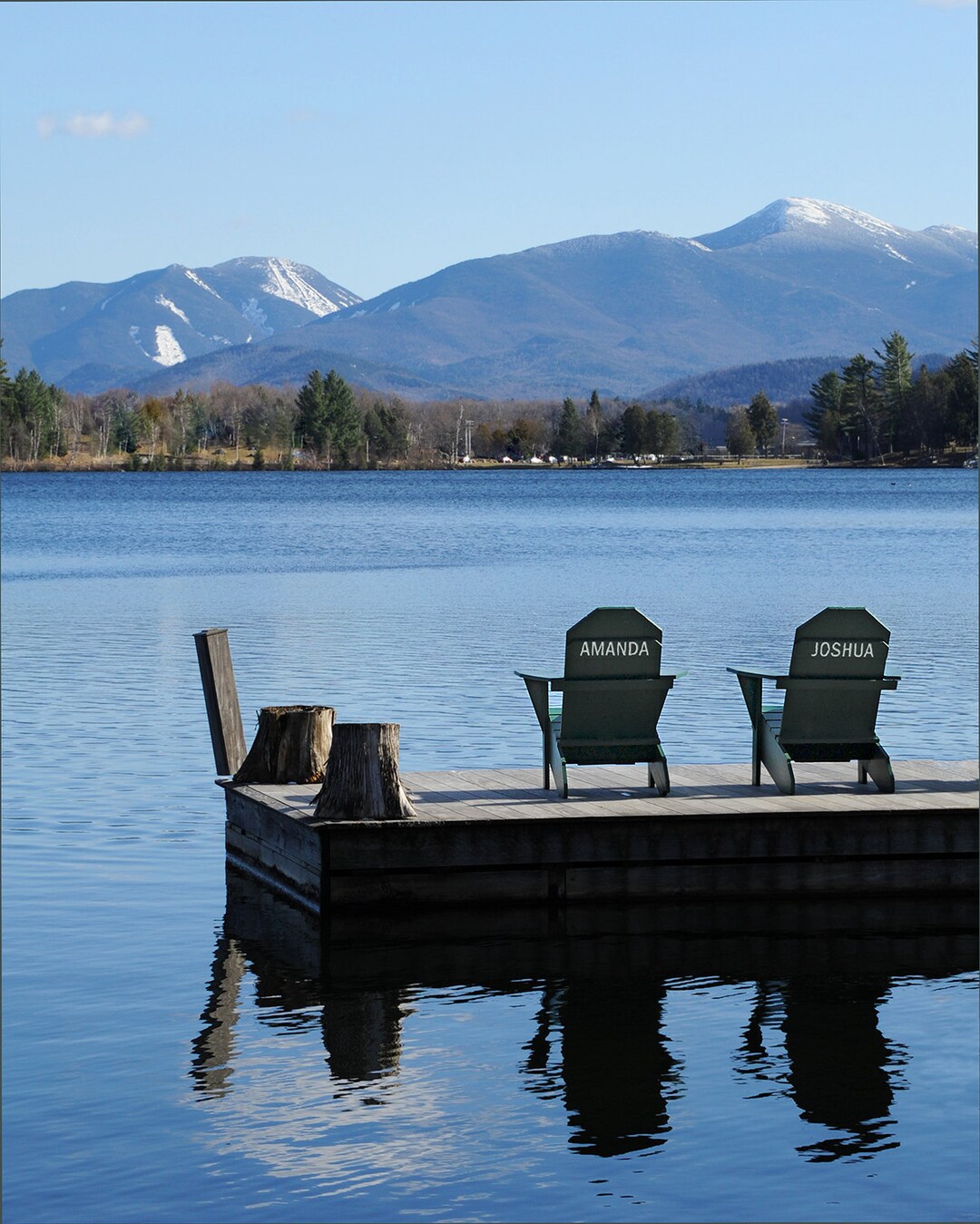 Personalized Lake Print, Custom Lake House Decor, You Choose Names on ...
