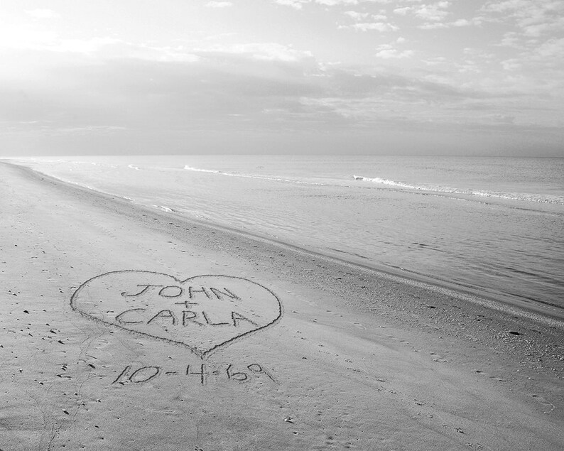 Personalized Beach Art Names Written in Sand Gift for - Etsy