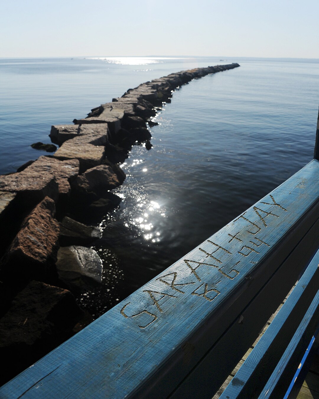 Personalized Ocean Print, Custom Art, Names Digitally Carved in Pier ...