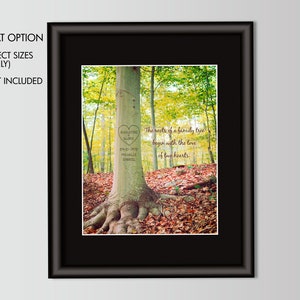 Personalized Tree Art, Roots of Love, Family Tree Print, Custom Photo ...
