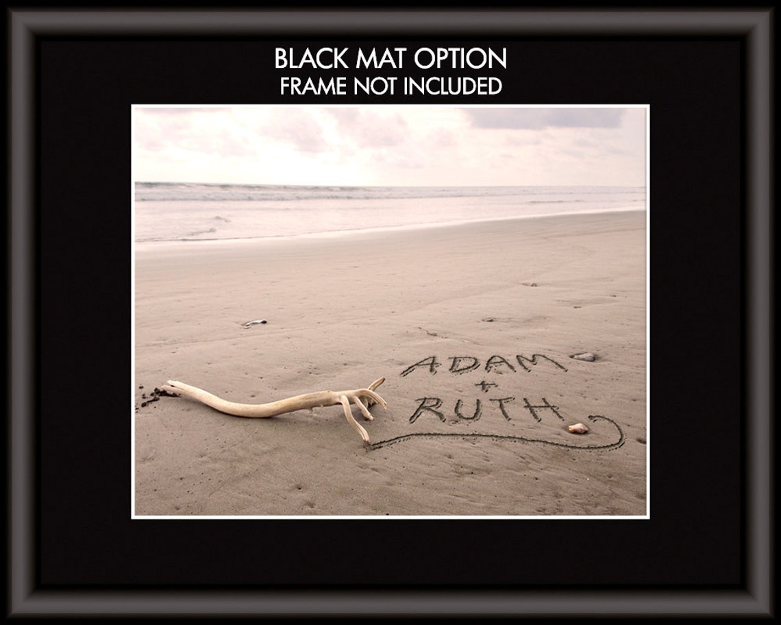 Personalized Names in Sand Photo, Coastal Decor, Custom Beach Art ...