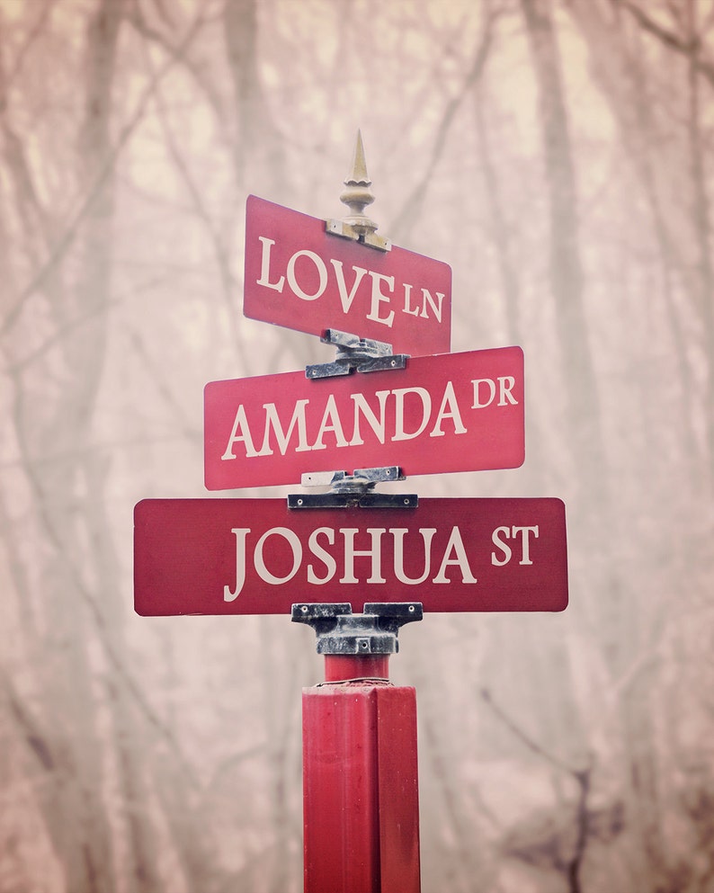 Personalized Street Sign Print, Custom Anniversary Gift, Custom Gift ...