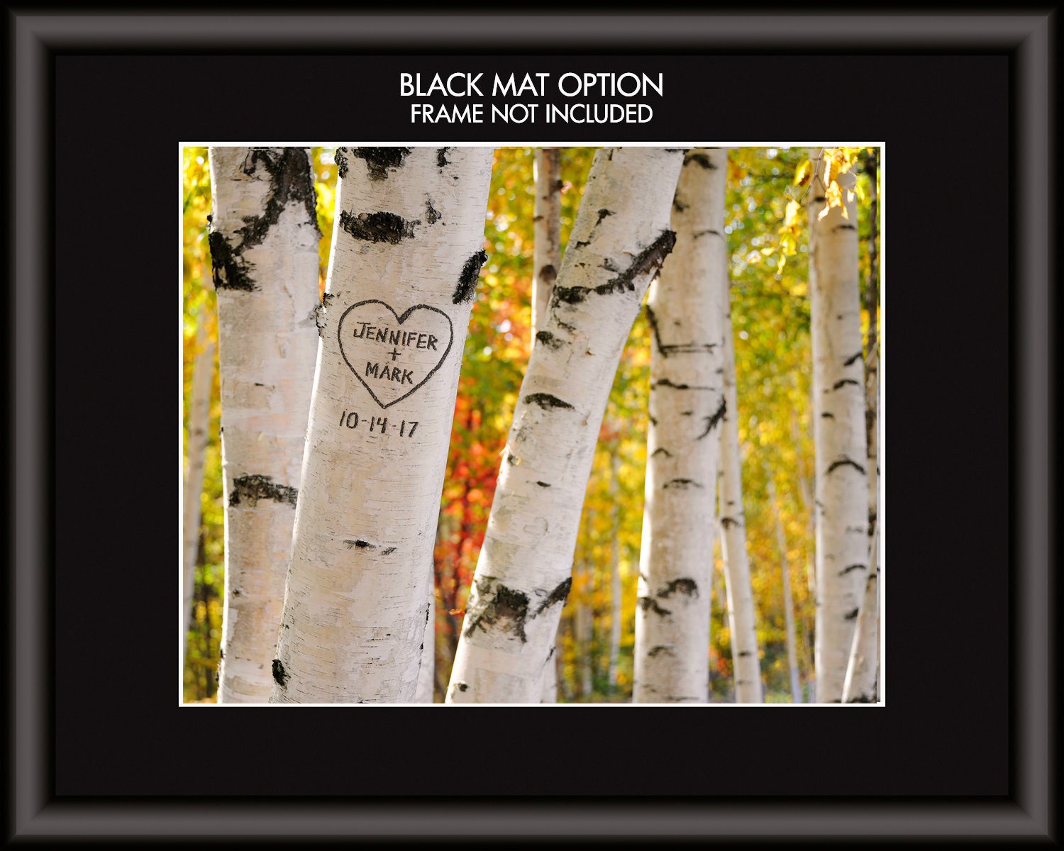 Personalized Birch Tree Print Custom Art Print Wedding - Etsy