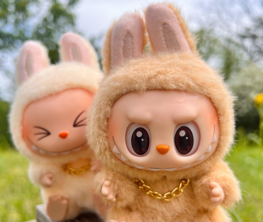 Labubu Gold Chain Necklace Fits Have a Seat and Macaron - Etsy