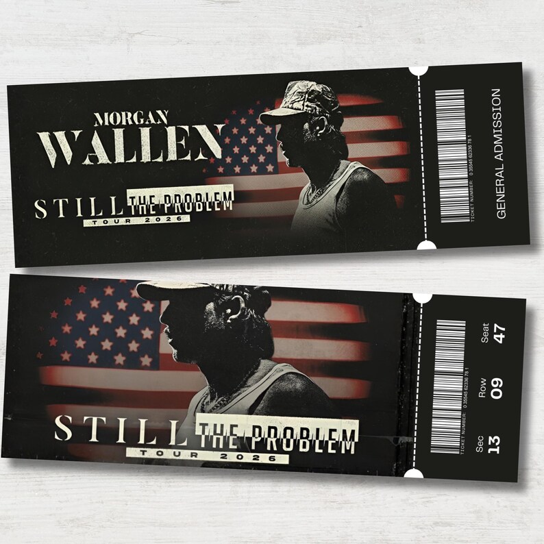 Morgan Wallen Still the Problem Tour Concert Digital Download Ticket ...