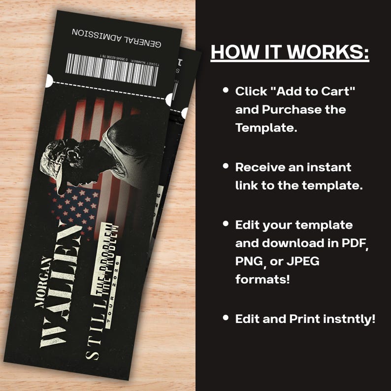 Morgan Wallen Still the Problem Tour Concert Digital Download Ticket ...