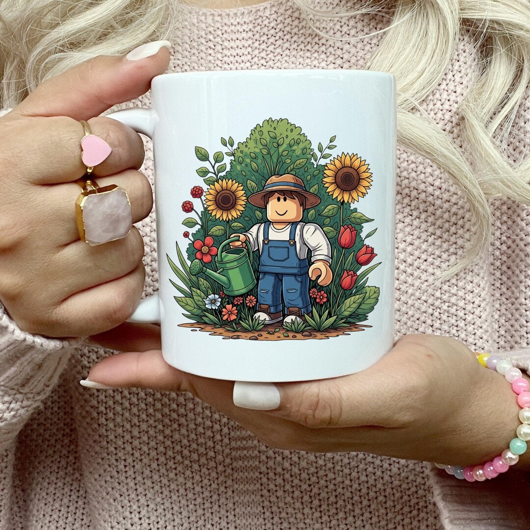 Roblox Farmer Cartoon Game Avatar PNG Colorful Gamer Characters Clipart ...
