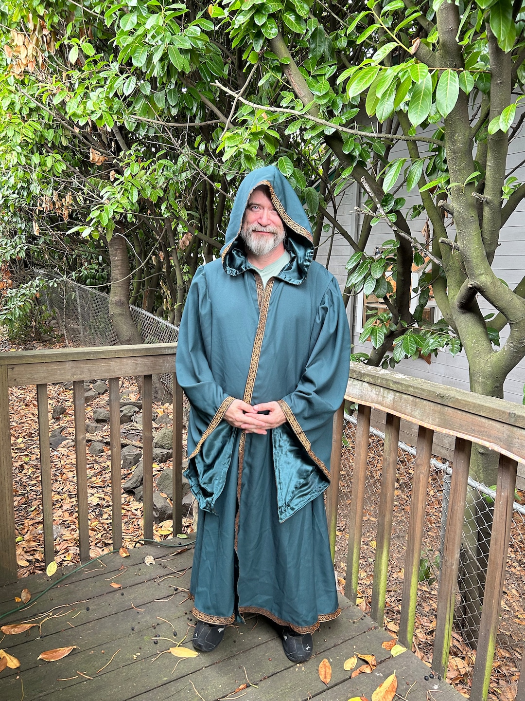 Magical Charm: Custom Druid Robe in Satin by Onceuponatimegowns - Etsy