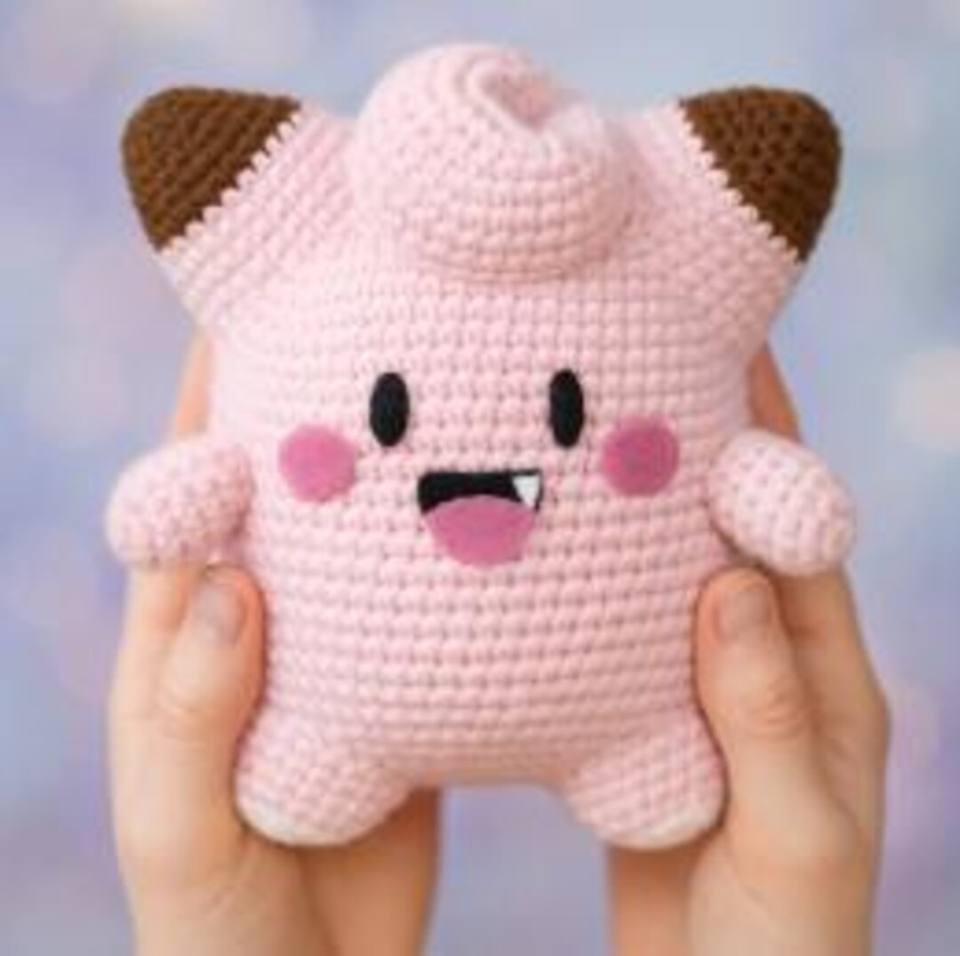 Pokemon Clefairy Crochet Pattern PDF | Amigurumi Plush Toy Tutorial ...
