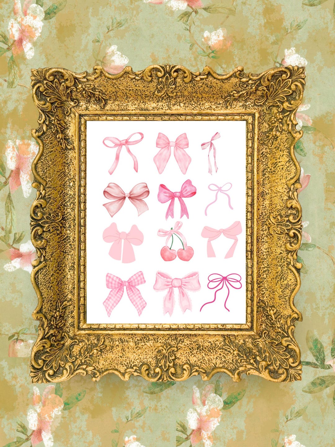 Pink Bow Poster - Etsy